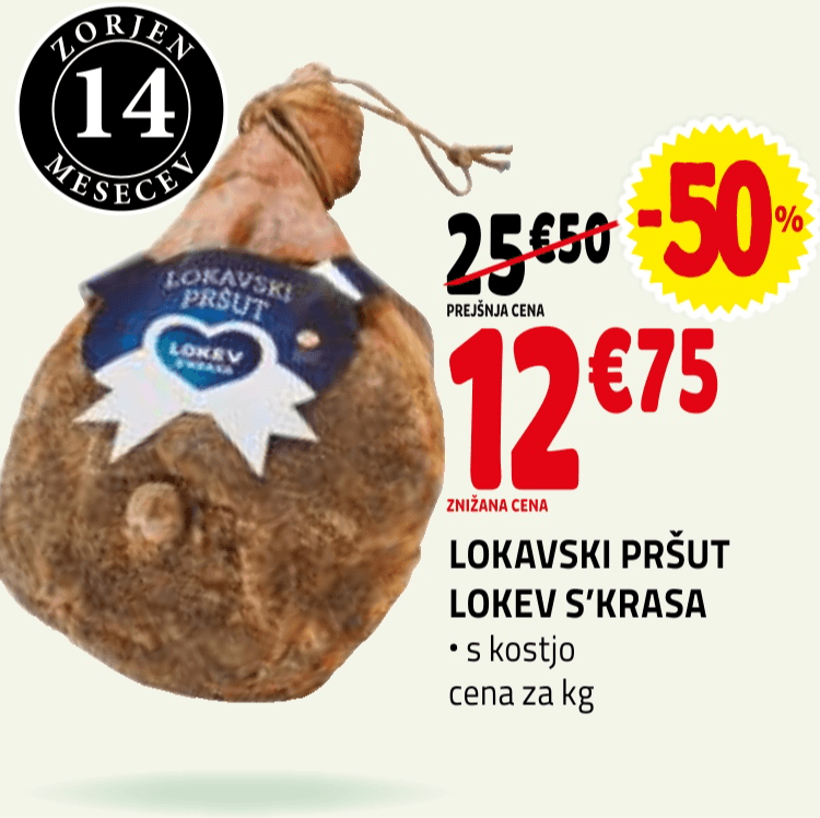 Lokavski pršut Lokev s'Krasa: Akcija (E.Leclerc) 26.11.