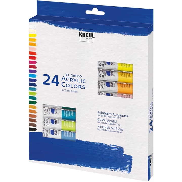 Kreul El Greco akrilne barve set 24...: Akcija (Mueller) 1.12.