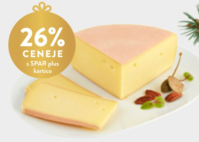 Sir Raclette 100g: Akcija in Cena (Spar) od 3.12. | NajCena.si